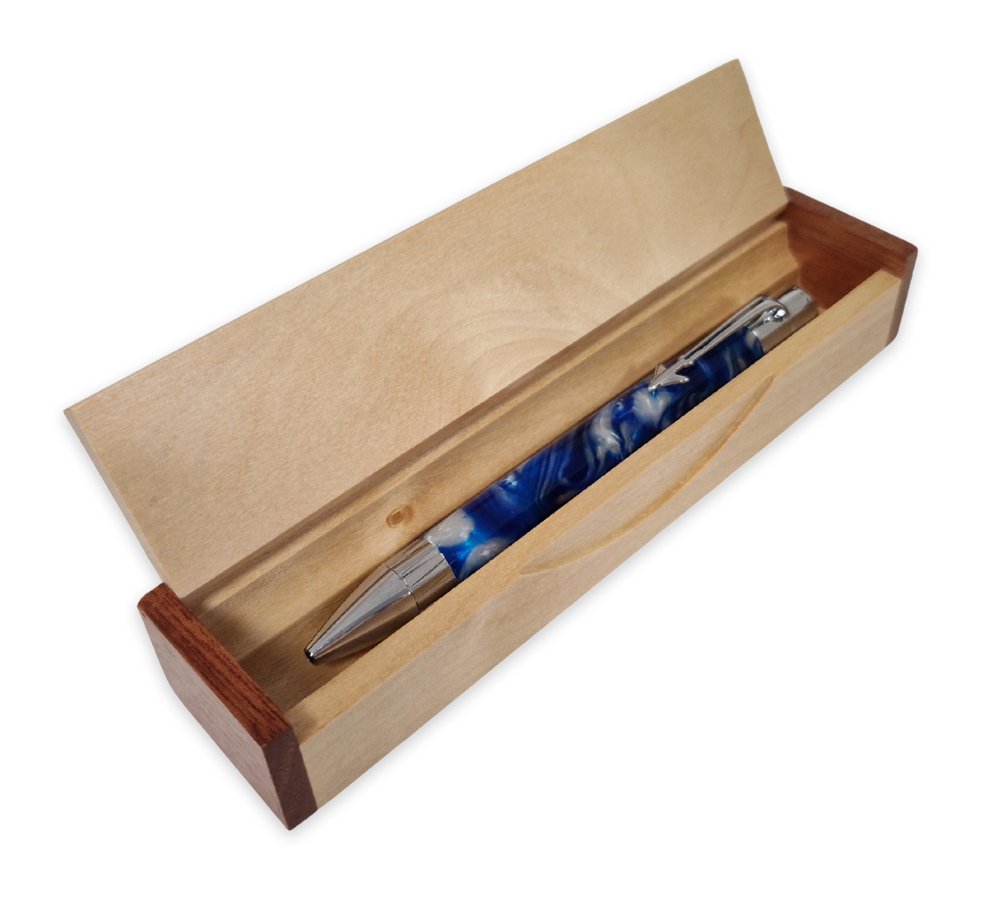 Wooden Square Pen Box - Turners Retreat