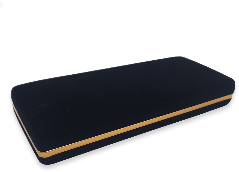 Black Velvet Double Pen Box - Turners Retreat