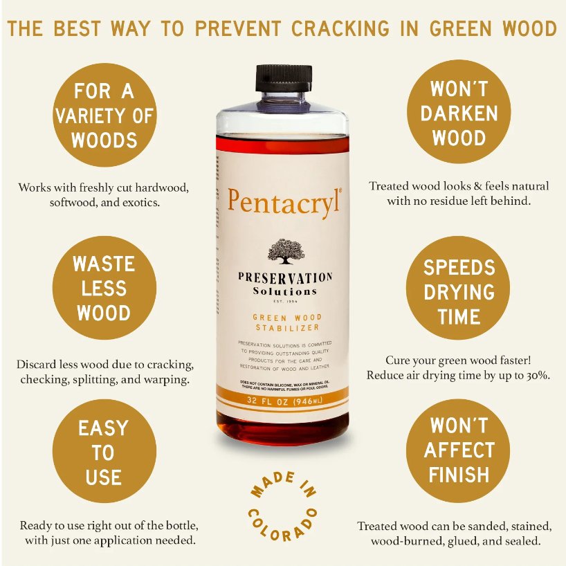 Pentacryl Wood Stabiliser - Turners Retreat