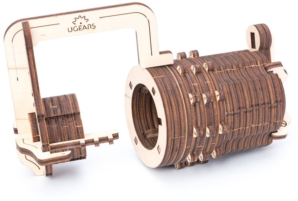 UGears Combination Lock Mechanical Model Kit - Turners Retreat