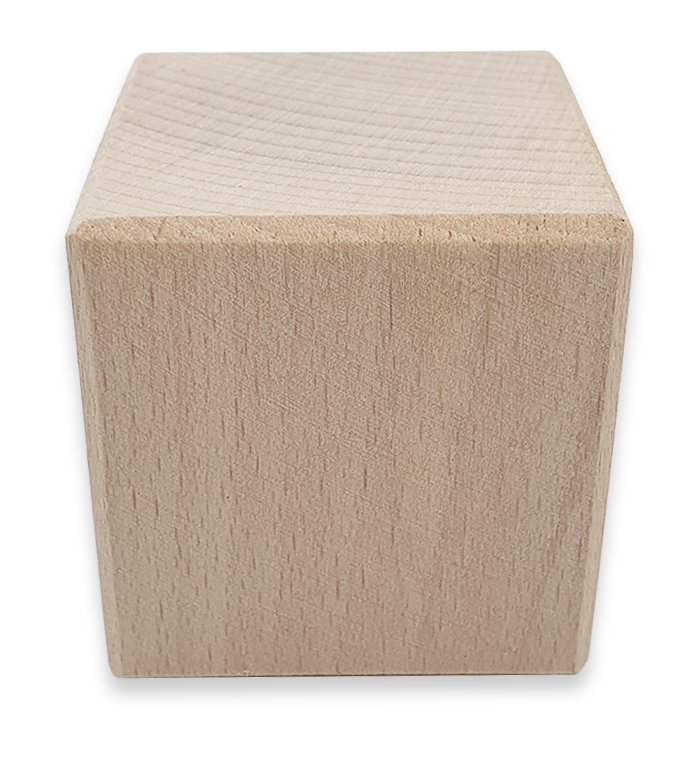 Small Wooden Cube Building Block - Turners Retreat
