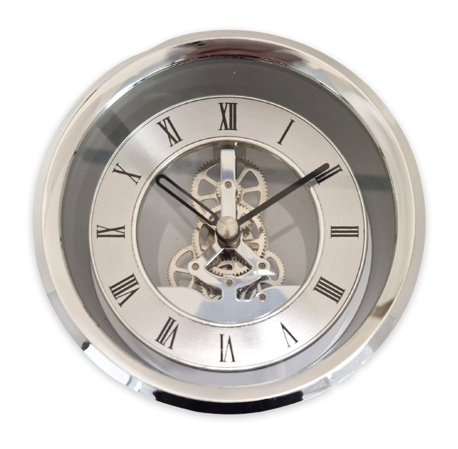 Skeleton Clock Mini 120mm Silver (Old Style) - Turners Retreat