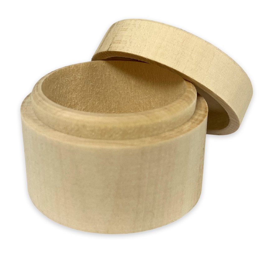 Small Round Wooden Box - Turners Retreat