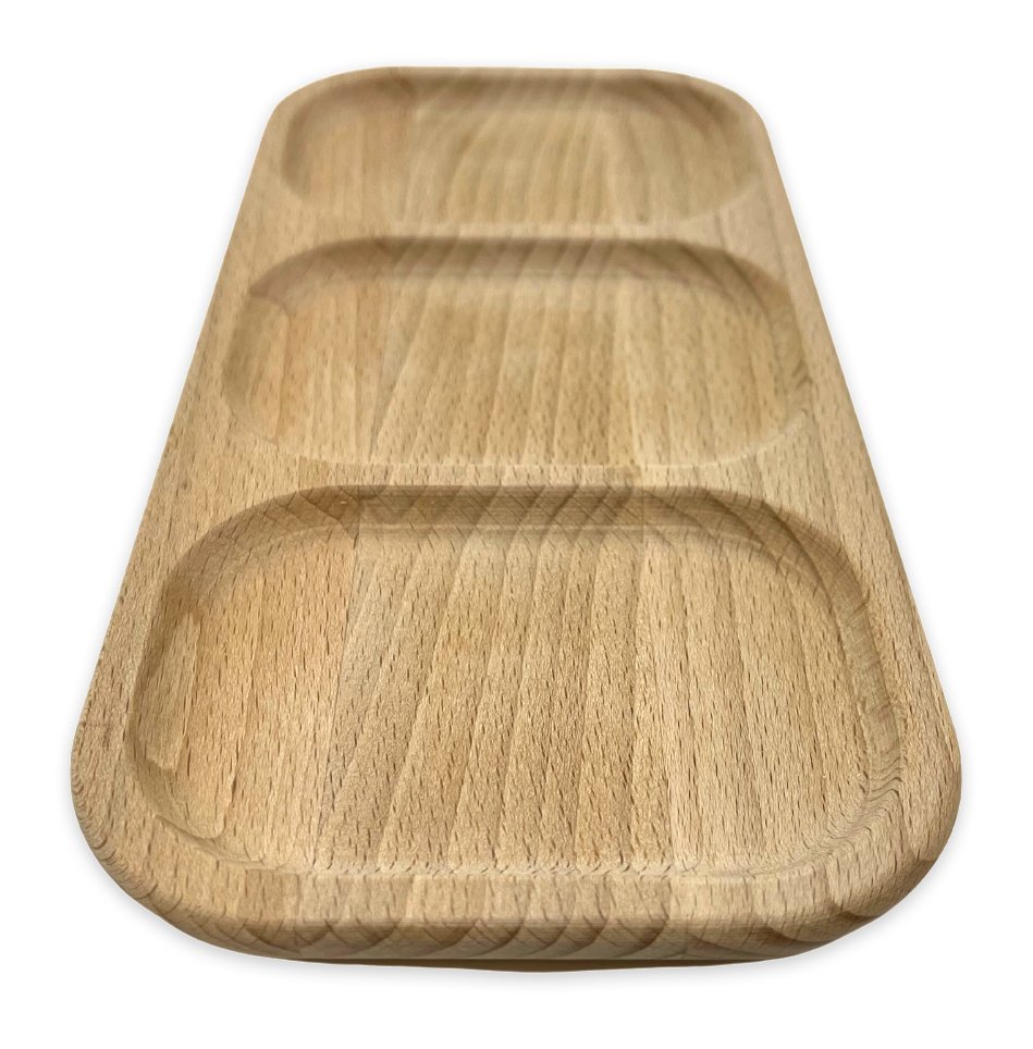 Wooden Tray with Compartments - Turners Retreat