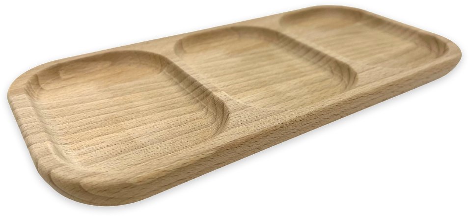 Wooden Tray with Compartments - Turners Retreat