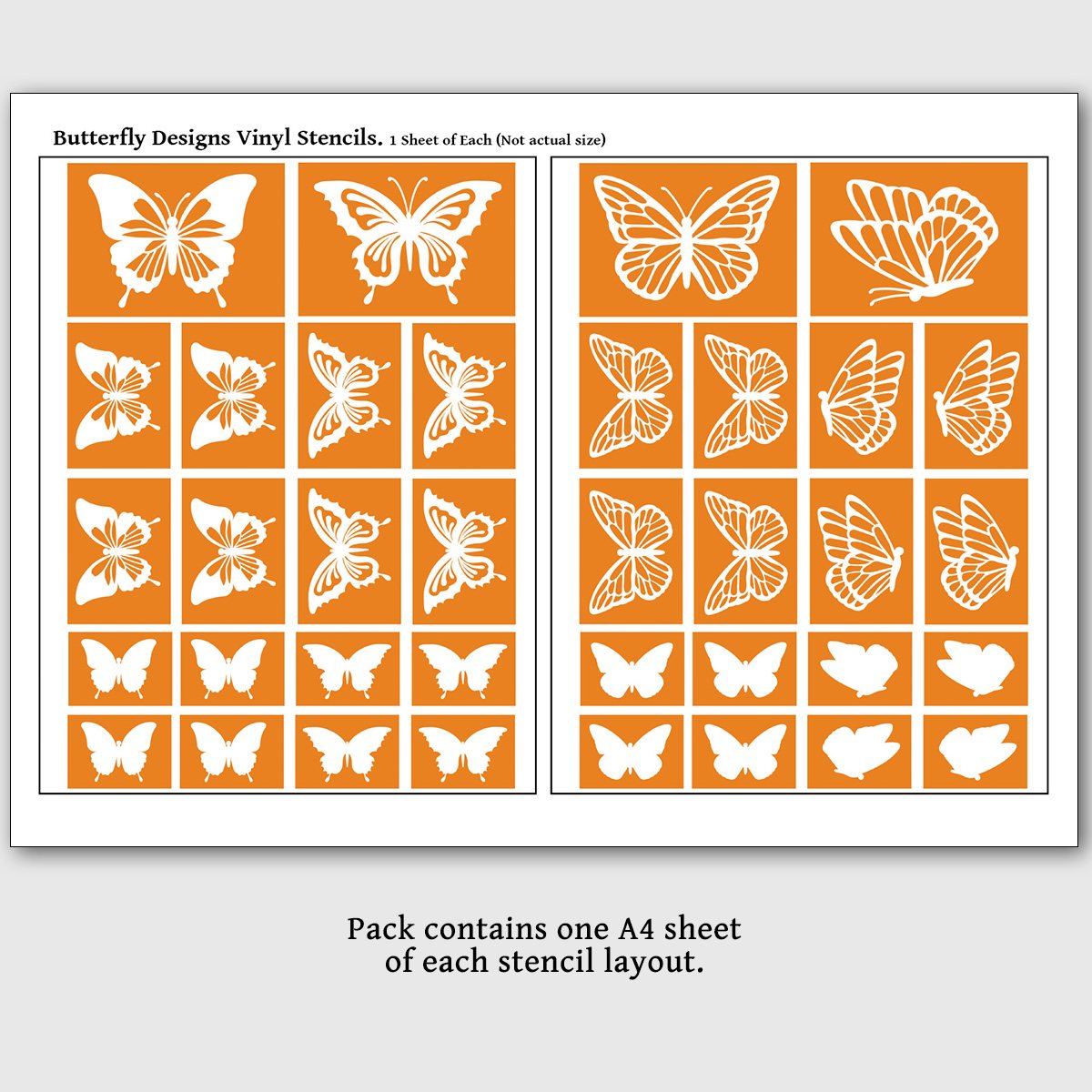 Hampshire Sheen Butterflies Artist's Stencils - Turners Retreat