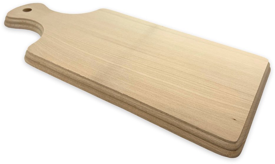 Beech Paddle Chopping Board with Groove for Pyrography - Turners Retreat