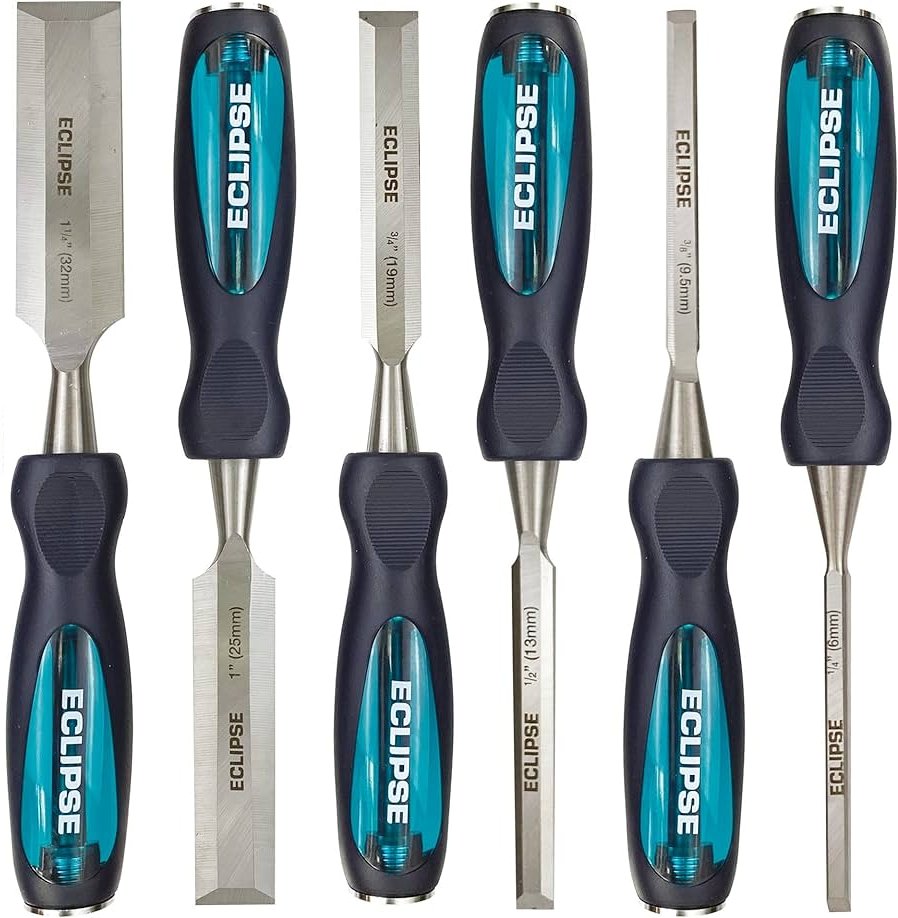 Six Piece High Impact Bevel Edge Wood Chisel Set - Turners Retreat