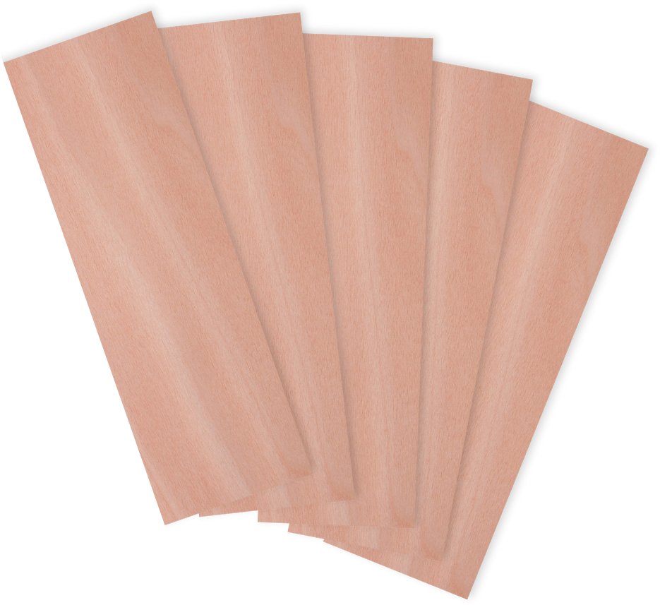 Pre-Dyed Light Brown Bolivar Wood Veneer (Pack of 5) - Turners Retreat