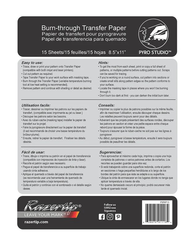 Razertip Burn-through Transfer Paper - Turners Retreat