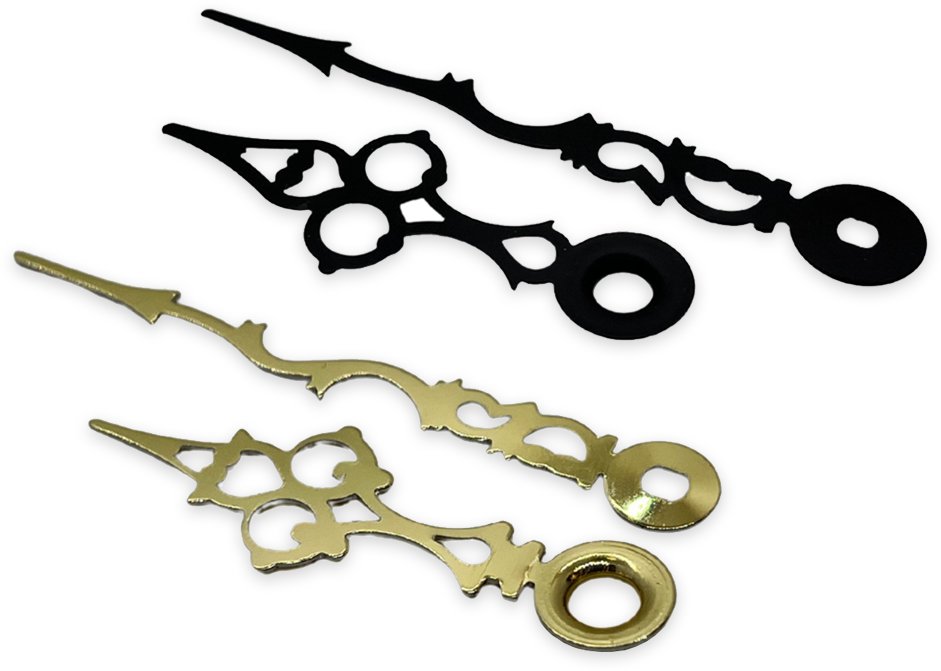 Black Serpentine Clock Hands - Turners Retreat