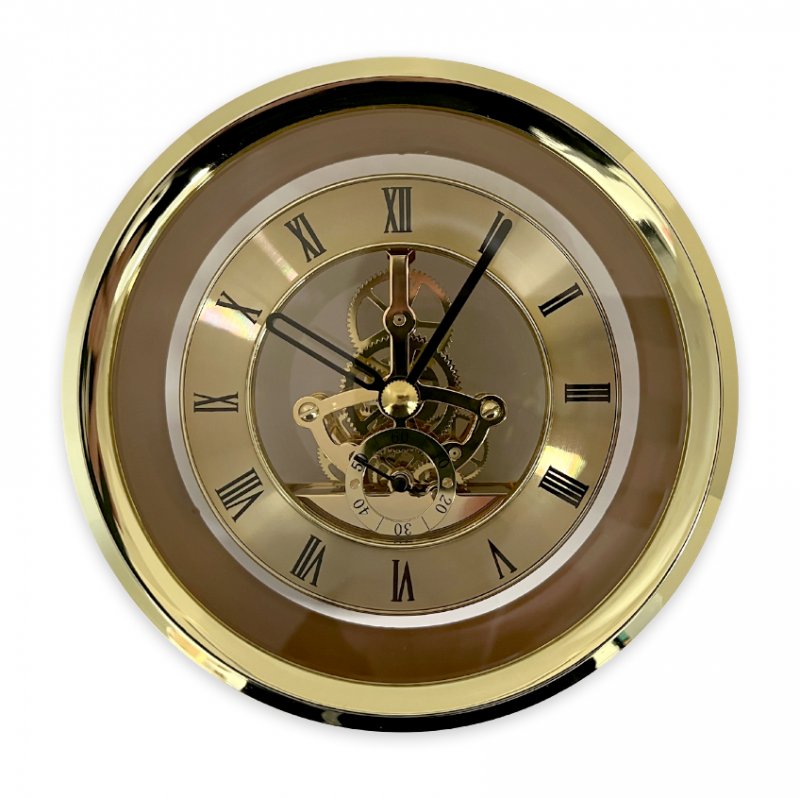Gold & Silver Skeleton Clock Inserts - Turners Retreat
