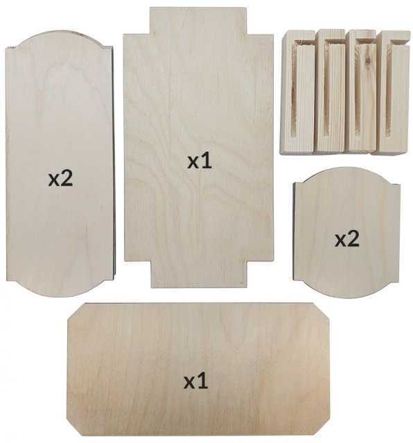 Rectangular Flat-Pack Wooden Craft Box for Pyrography - Turners Retreat