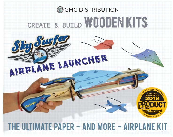 Paper Airplane Launcher Sky Surfer Kit - Turners Retreat