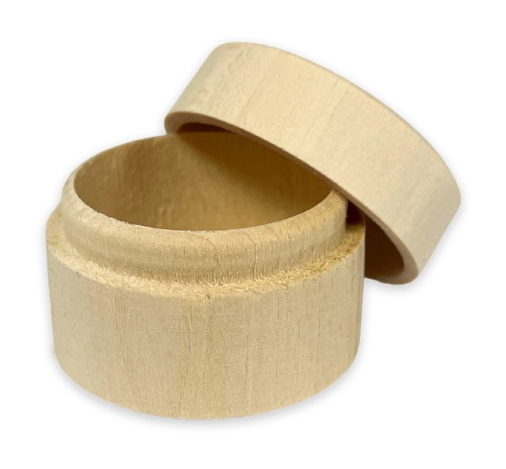 Small Round Wooden Box - Turners Retreat