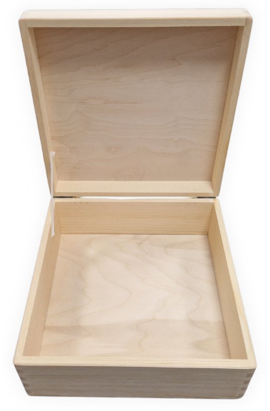 Square Shallow Storage Box (No Clasp) - Turners Retreat