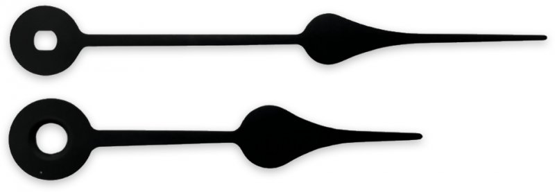 Double Spade School House Clock Hands - Turners Retreat